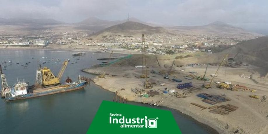 Puerto de Chancay con un 28% de avance, un primer muelle estará ...